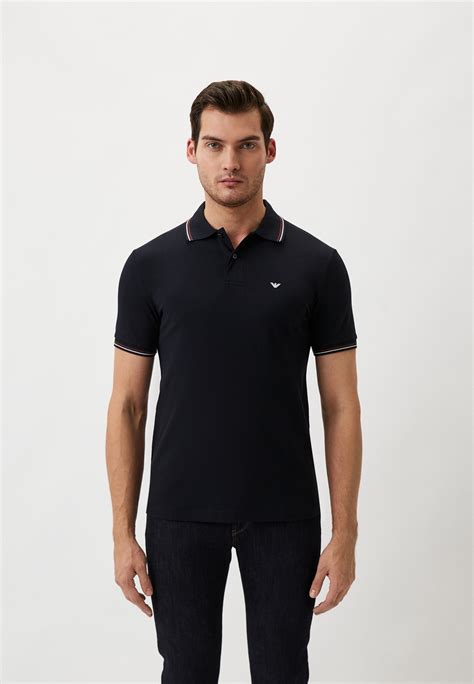 Поло Emporio Armani, цвет: синий, RTLADS302601 — купить в интернет ...