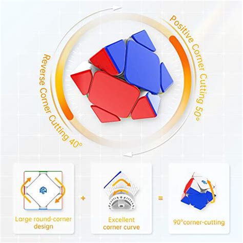 Gan Skewb Magnetic Speed Cube Gans Skweb Puzzle Cube Magic Cube 32 Magnets Enhanced Version