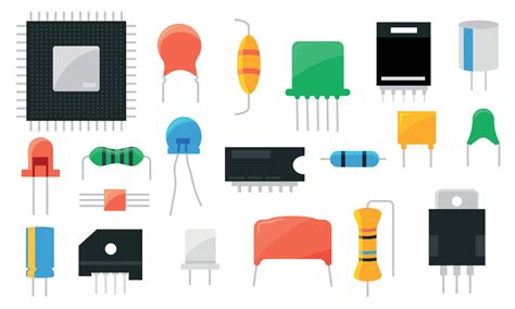 Electric Circuit Component Capacitor Transistor Resistor Conductor Semiconductor Electronic