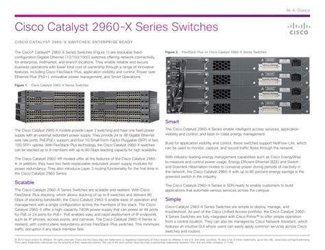 Cisco Catalyst X Series Switches At A Glance