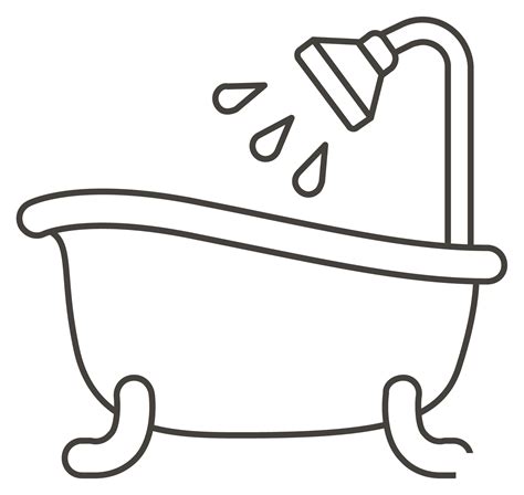 Bathtub Coloring Page Colouringpages