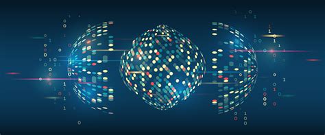 Big Data Visualization Futuristic Network Or Business Analytics