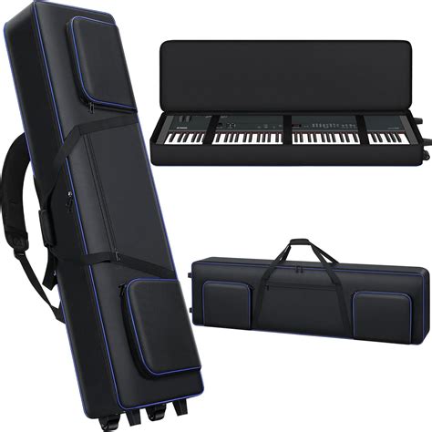 Amazon Com Aleemin Key Keyboard Case With Wheels X X Key Keyboard Rolling
