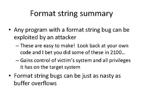 Buffer Overflows And Exploits C Memory Layout We