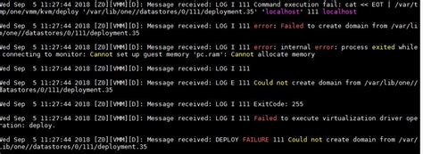 Error Deploying Virtual Machine Community Support Opennebula