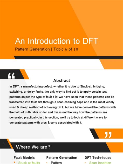 Pattern Generation Methods An Intro To Dft Course Pdf Computing Computer Engineering