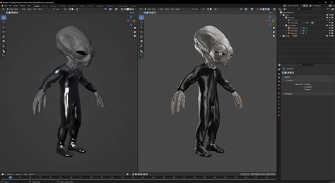 Classic Alien Blender 3d Model By Jebcg
