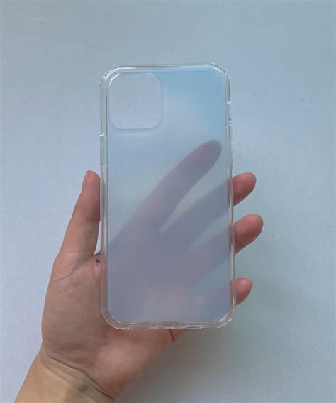 유스스피릿 안개 스카이블루 젤하드 범퍼 젤리케이스 반투명케이스