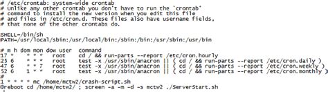 Linux I Want To Do A Cronjob But I Got Some Errors Stack Overflow