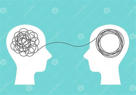 Head Sign With Doodle Line Problem Control Mental Solving Solution Stock Image Image Of