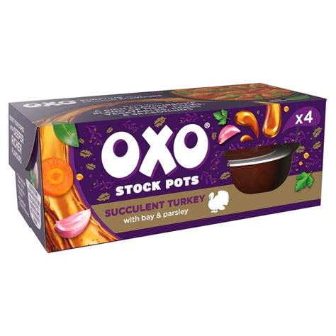 Oxo Stock Pots Turkey 4 X 80g London Food Hall