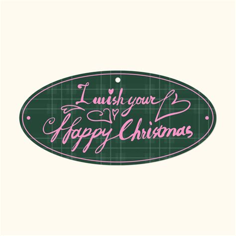 체크 크리스마스 택20장 포플로 Foflo