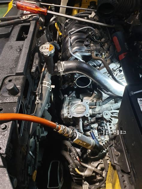 가솔린 정차시 Rpm 떨림 증상 해결방안 1 쓰로틀 밸브 클리닝 네이버 블로그