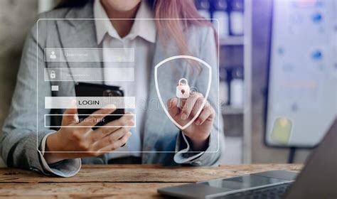 Cyber Security Concept Login User Identification Information Security And Encryption Secure