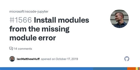Install Modules From The Missing Module Error · Issue 1566 · Microsoft