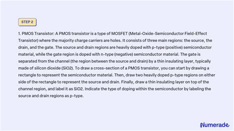 Solved 5 Draw A Cross Section Of A Pmos Transistor And An Nmos Transistor Indicate The Type