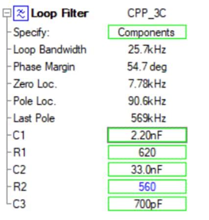 ADISIMPLL Loop Filter Design Q A RF And Microwave EngineerZone