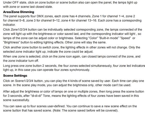 Euchips DMX E RGBW Ch Zones Scenes DMX Touch Panel Controller