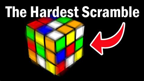 I Found The Hardest Rubiks Cube Scramble Youtube
