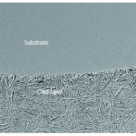 Sem Indicates Good Fusion At The Interface Between The Cladding Layer