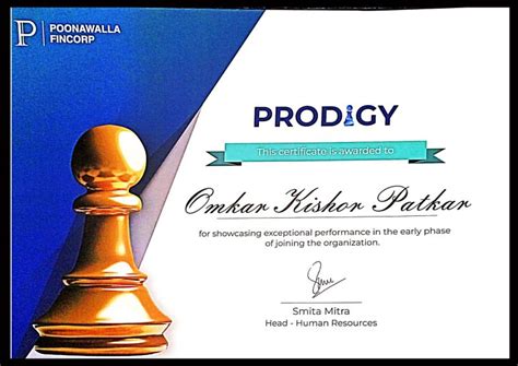 omkar patkar on linkedin prodigy mba awarded poonawallafincorp nbfc banking