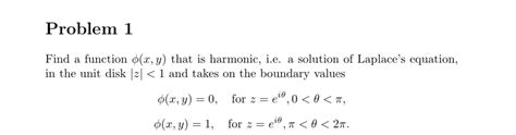 Solved Find a function ϕ x y that is harmonic i e a Chegg