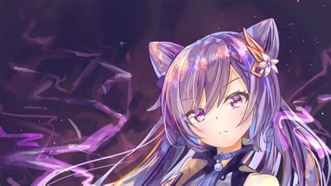 Purple Eyes Keqing Hd Genshin Impact Wallpapers Hd Wallpapers Id 56263