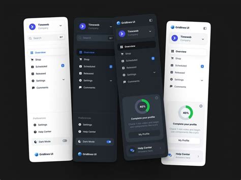Sidebar Navigation Design For Admin UIs Freebiesbug
