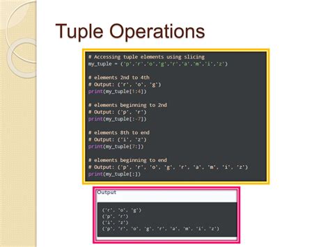 Tuples In Python Usecases Applications Ppt