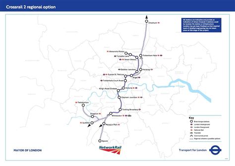 Crossrail 3 Route Map Gadgets 2018