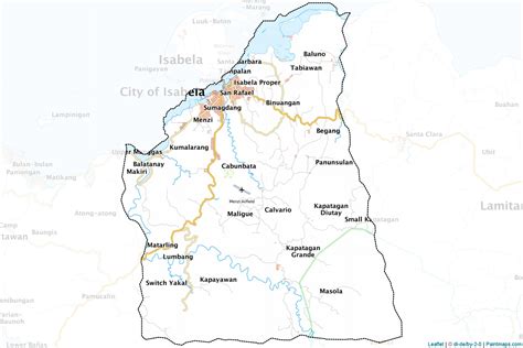 Make Printable Isabela Maps With Border Masking Cropping Using