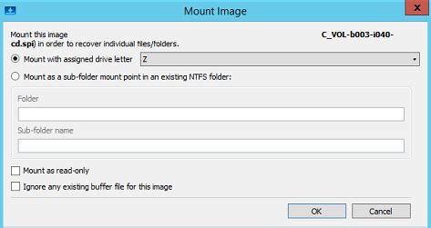 Mounting A Backup Image File