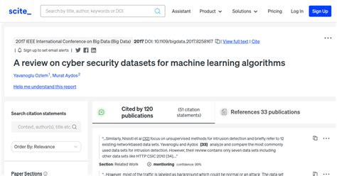 A Review On Cyber Security Datasets For Machine Learning Algorithms