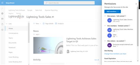 Manage Sharepoint Permissions In Sharepoint Online Sites Lightning Tools