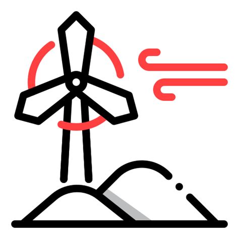 풍력 에너지 무료 생태와 환경개 아이콘
