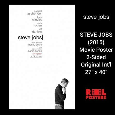 Steve Jobs 2015 Movie Poster 2 Sided Original Intl 27 X 40