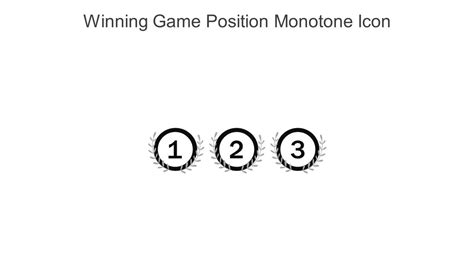 Winning Game Position Monotone Icon In Powerpoint Pptx Png And Editable Eps Format PPT PowerPoint