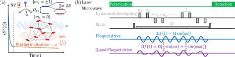 Figure 1 From Quasi Floquet Prethermalization In A Disordered Dipolar Spin Ensemble In Diamond