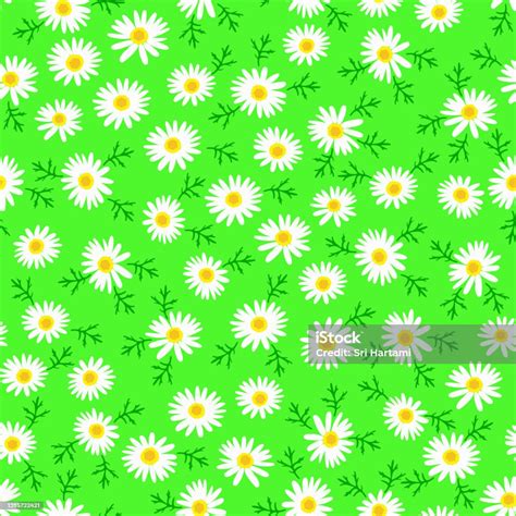 데이지 꽃 이음새가 없는 패턴 Ditsy 꽃은 패턴을 반복합니다 0명에 대한 스톡 벡터 아트 및 기타 이미지 0명 Fashion Show 개화기 Istock