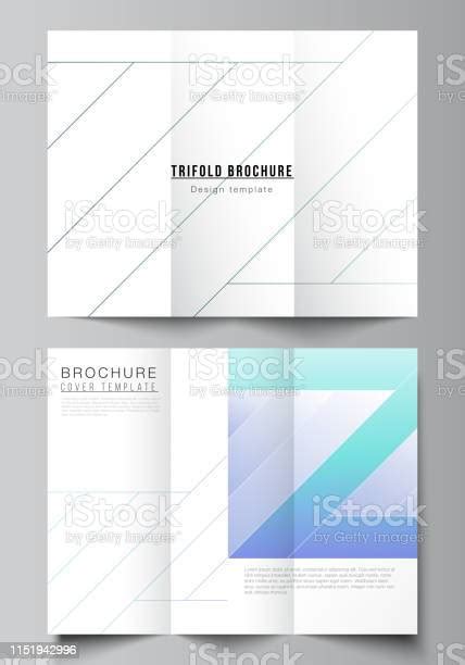 편집 가능한 레이아웃의 최소 벡터 그림입니다 현대적인 크리에이티브는 삼중 브로셔 또는 전단지에 대 한 디자인 템플릿을 다룹니다 창조적 인 현대 커버 개념 화려한 배경입니다