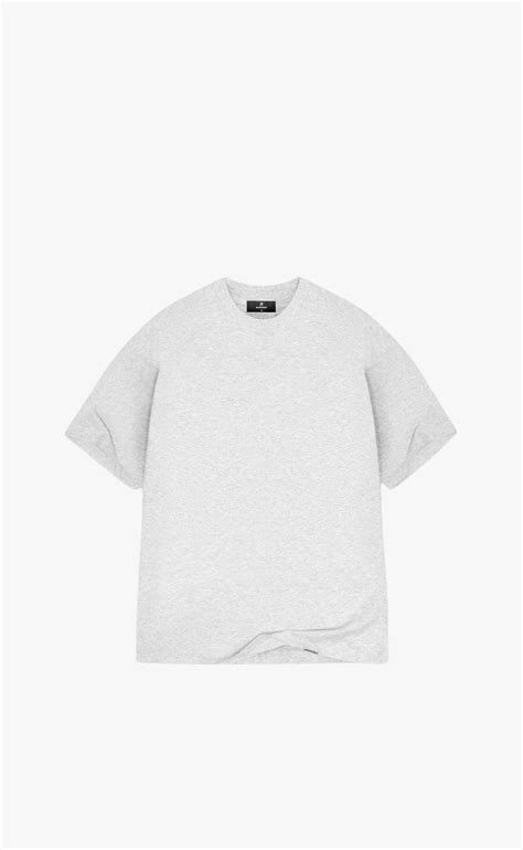 Intial Oversized Ice Grey Marl T Shirt