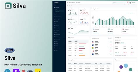 Silva Php Admin And Dashboard Template Admin Templates Ft Digital