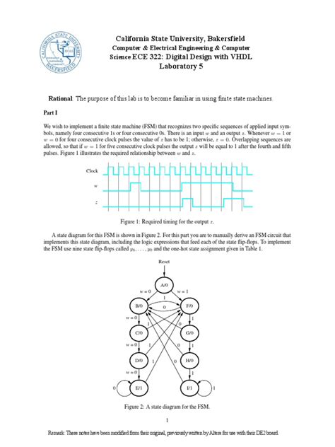 Lab 5 Digital Design With Vhdl Pdf Vhdl Field Programmable Gate