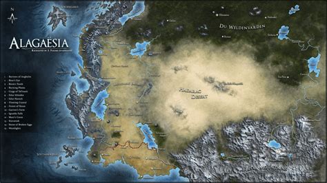 Alagaësia Realistic Map R Eragon