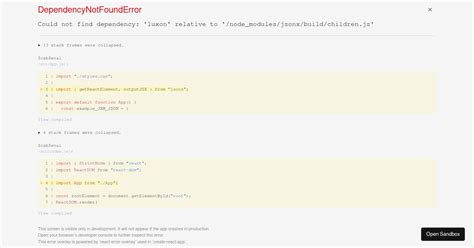 Jsonx Cra Forked Codesandbox