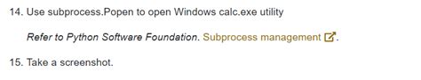 [solved] 14 use subprocess popen to open windows calc exe utility