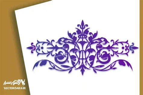 حاشیه گل اسلیمی طرح حاشیه و کناره وکتورسرا ️‍🔥