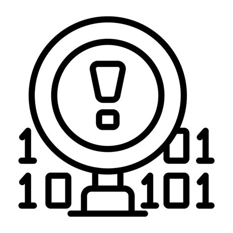 A Beautiful Design Icon Of Binary Data Error 46165397 Vector Art At