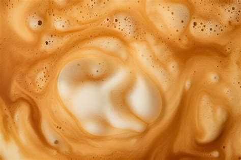Premium Ai Image Coffee Foam Texture