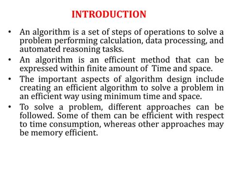01 Introduction To Analysis Of Algorithmspptx